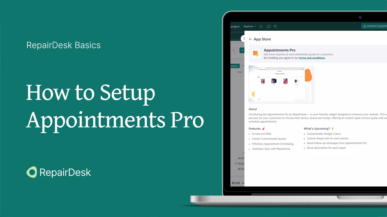 How to Set Up Appointments Pro in RepairDesk?