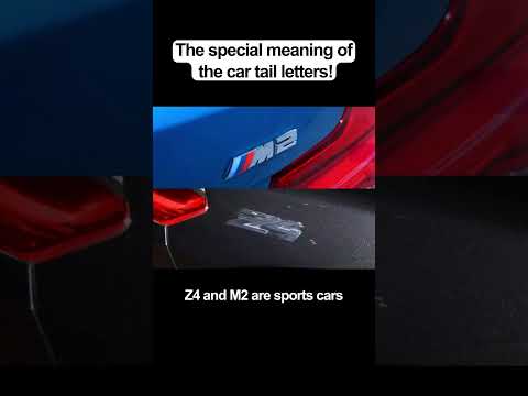 Do you know the special meaning of the letters on the tail of the car?#car #tips #driving