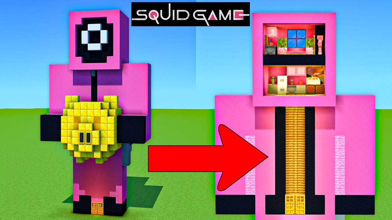 How To Build a 3 Player Squid Game Soldier House "Including Interior ...