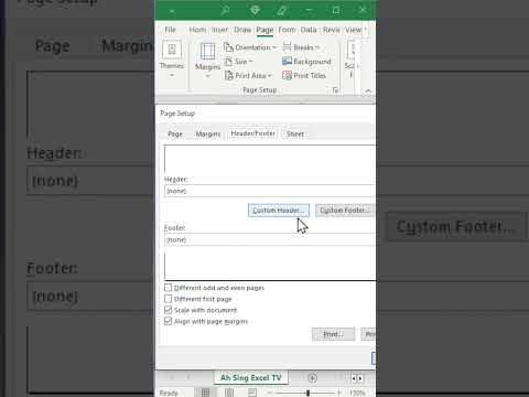 Add sheet name as an element of header or footer of a sheet when printing