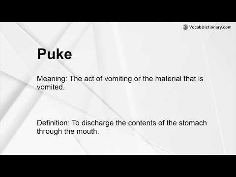 Puke Meaning