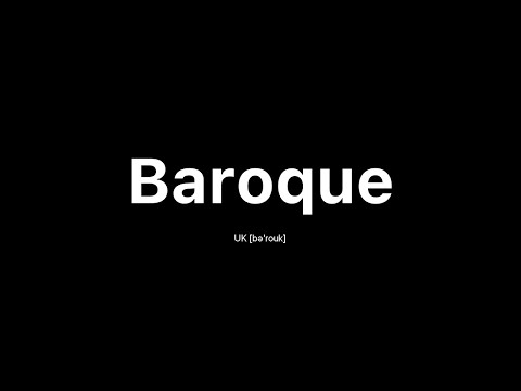 How to Pronounce Baroque: πΊπΈ American English vs. π¬π§ British English