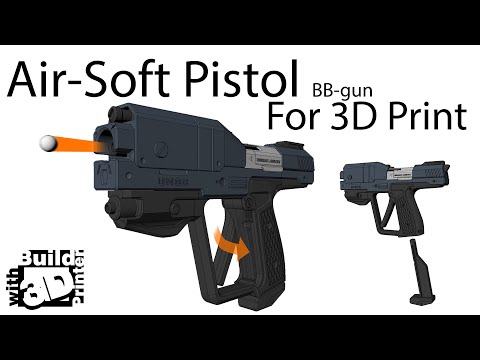 🔫 Air-Soft Pistol (BB-air gun)・ 3D File for 3D printing・Cults