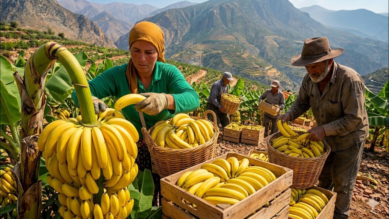 Millions of Bananas Processed Like This Every Day… Unbelievable System!