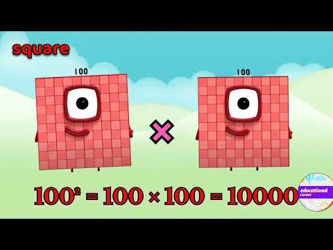 Big numberblocks square 91 to 100 | β@Educationalcorner110 |square numbers