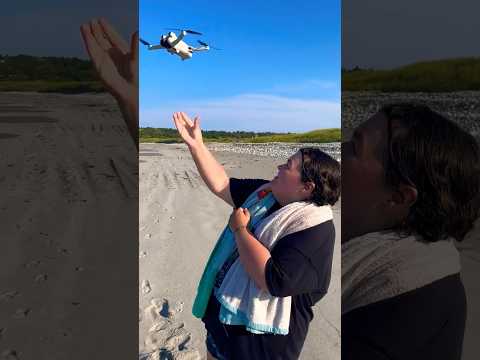 Did my daughter catch the drone? #drone #youtubeshorts #short