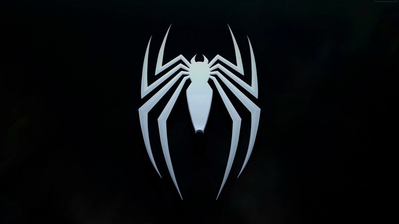 Spiderman Logo Shine 4K