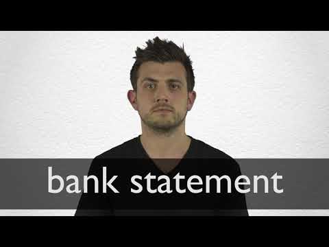 Spanish Translation of “BANK STATEMENT” | Collins English-Spanish ...