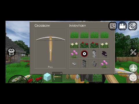 How to use crossbow in Mini block craft