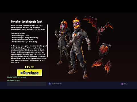 Lava legends pack fortnite
