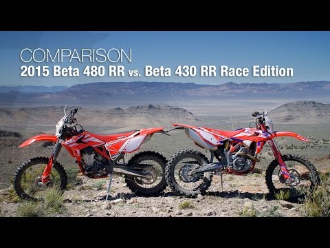 2015 Beta 480 RR vs Beta 430 RR Race Edition - MotoUSA