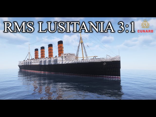 Lusitania Sea Trials 3:1 scale Minecraft Map