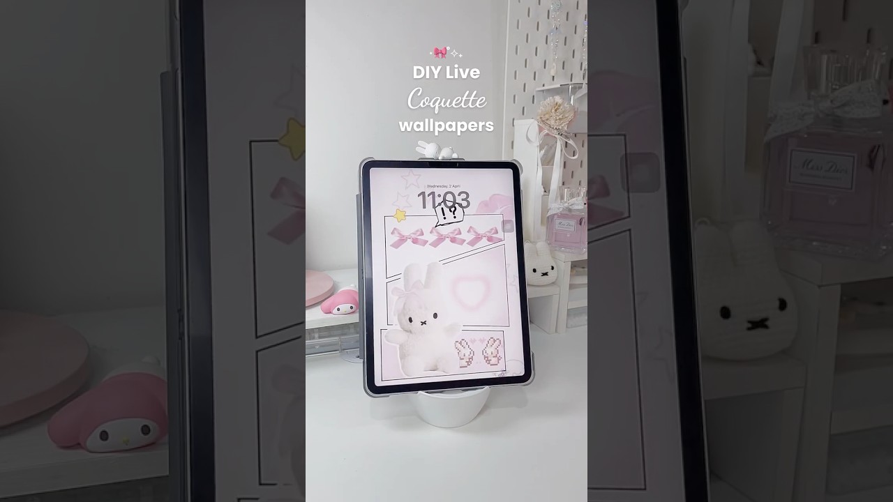 DIY Live Coquette wallpapers ౨ৎ˚⟡˖ ࣪  #livewallpapers #coquette #diywallpaper #tutorial  #vivavideo