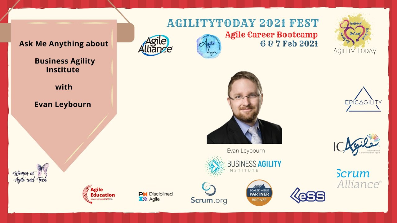 Agile Career Bootcamp 2021:  Business Agility Institute Knowledge Booth