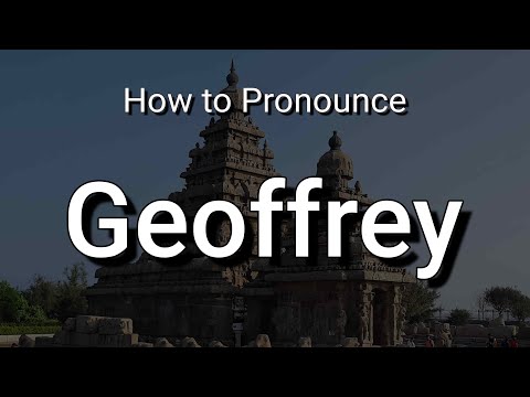 Geoffrey - Pronunciation and Meaning
