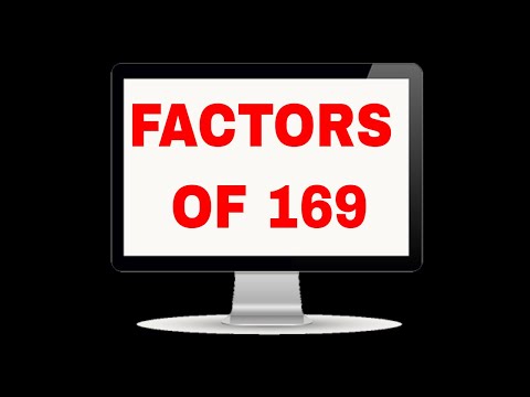 Factors of 169
