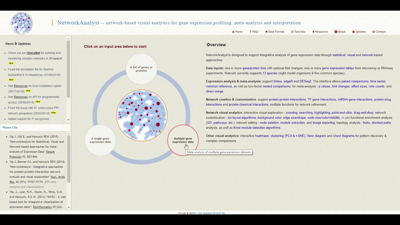 NetworkAnalyst Video2 - multiple gene sets