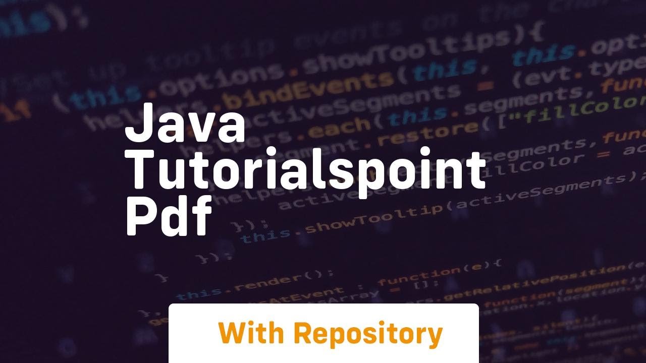 java tutorialspoint pdf