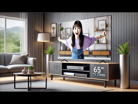 📺 WLIVE Modern TV Stand for 65 Inch TV | Best 65 TV Stands Furniture 📺