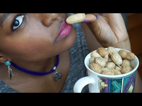 ASMR Cracking & Eating Crunchy Peanuts