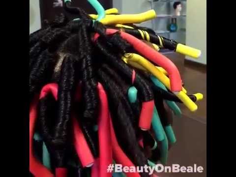 Flex Rod set on Natural Hair