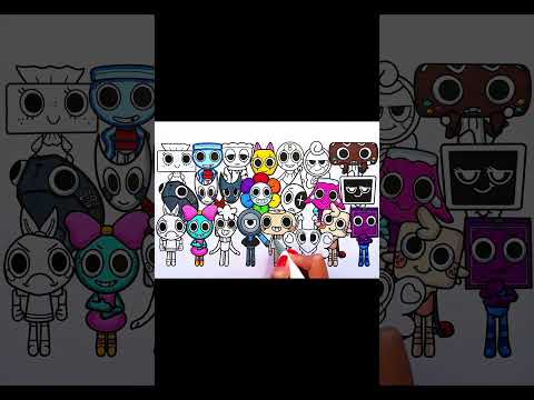 DANDY's WORLD Roblox New Coloring Pages / How To Color ALL Characters