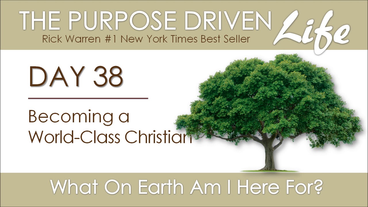 Purpose Driven Life | Day 38
