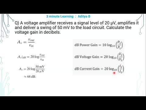 10 What is voltage gain in decibels