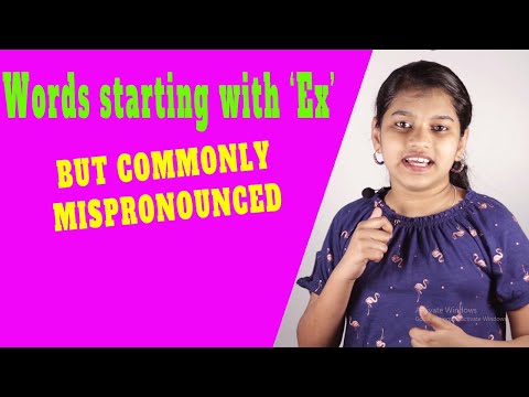 Words beginning with 'ex' but having different pronunciations. Let's learn English Confidently.