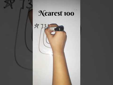 How to find the nearest 100 #mathsnearest #roundoffnumber #nearest100 #shorts