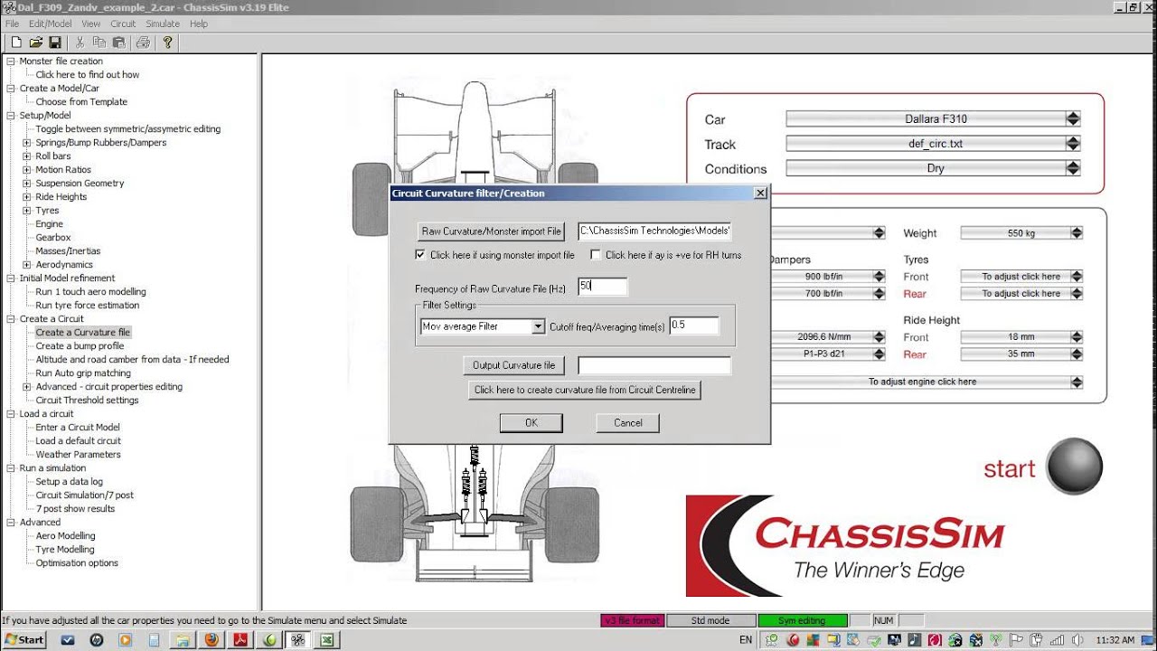 The ChassisSim Process made simple