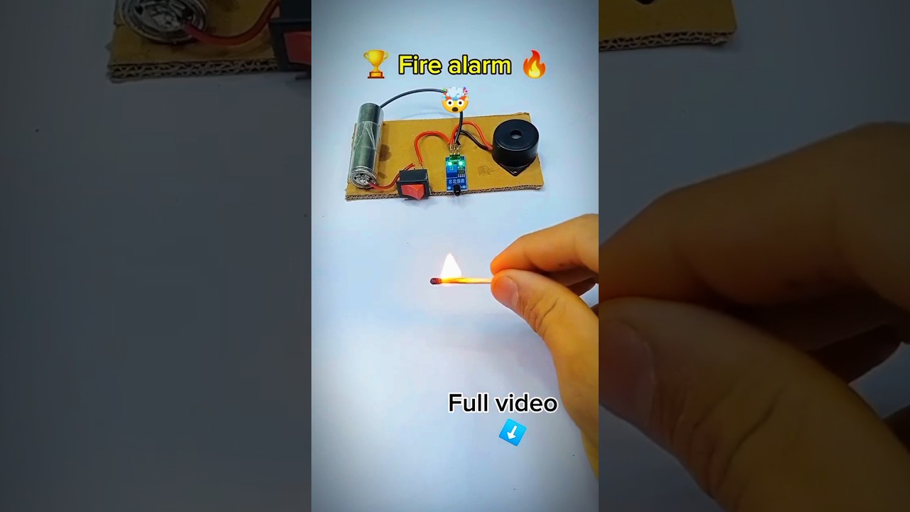 Diy fire alarm project | easy science project 2025