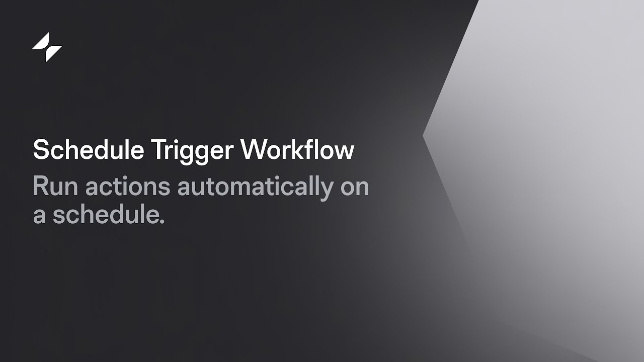 Schedule Trigger Workflow | Automation Tutorial