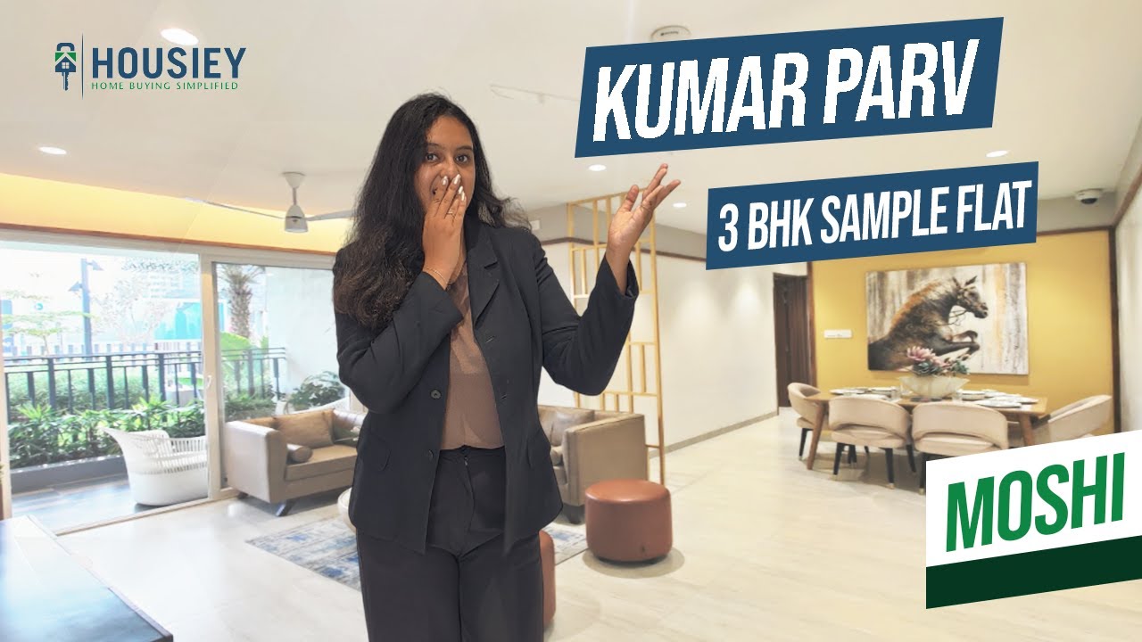 Kumar Parv Moshi | 3 BHK Sample Flat Tour [2025] | Kumar Moshi Project