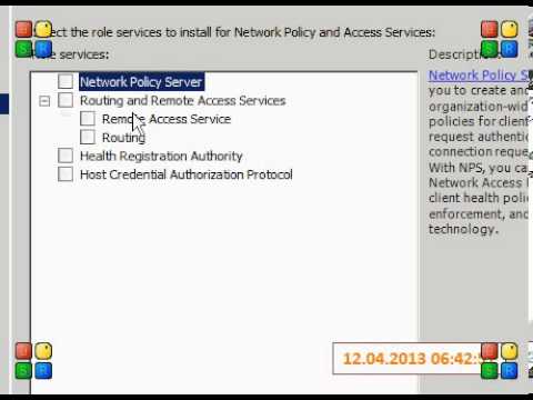 how to install network policy and access service