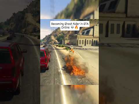 Riding through GTA like Ghost Rider πποΈ #gtaviral #gtaonline #ghostridergta #ghostrider #gta5