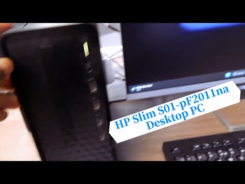 HP Slim S01-pF2011na Desktop PC & HP E24 G5 Monitor Overview | Compact Power for Work & Home