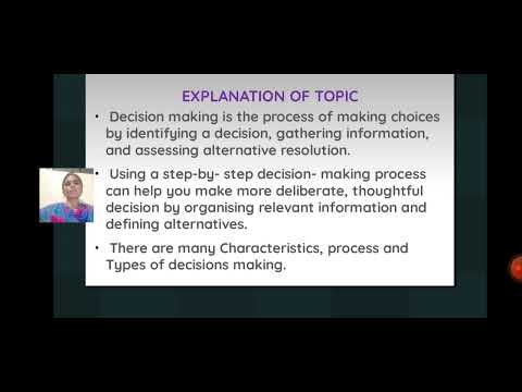 Perspective Management: Decision Making (ppt)