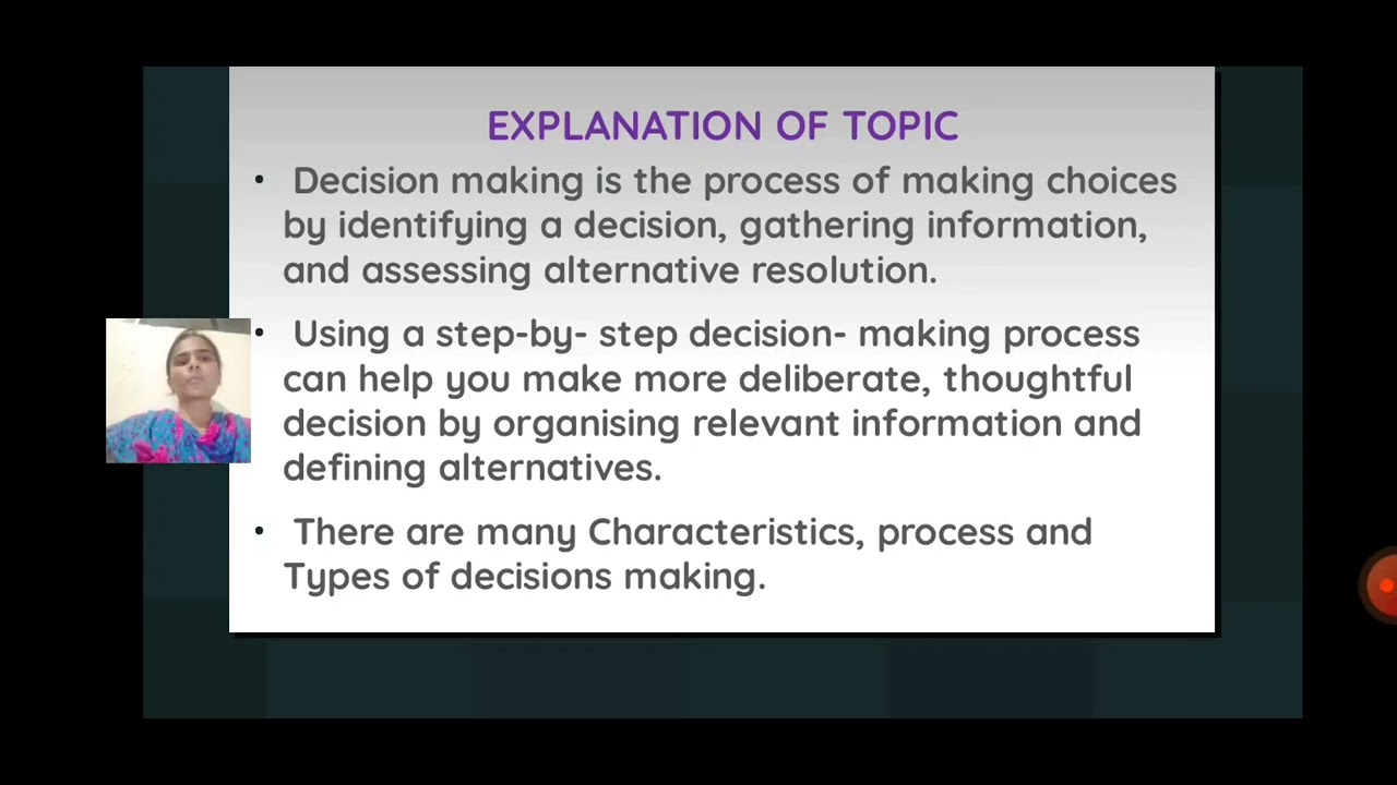 Perspective Management: Decision Making (ppt)
