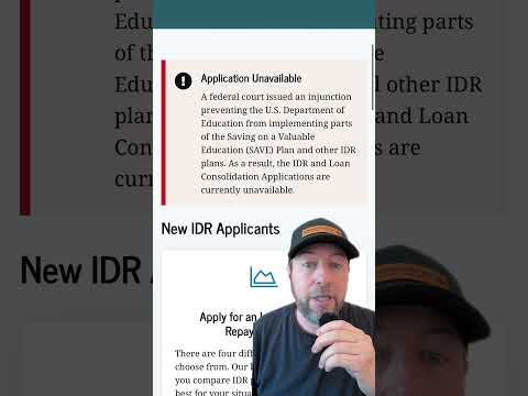 Student loan IDR and Consolidation applications are paused due to the recent court cases!