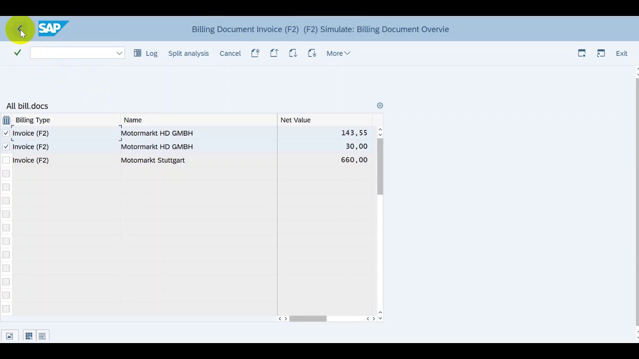 SCM600-Exercise 8.4 Collective Processing for Billing SAP (SD Tutorial)