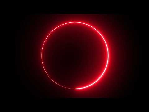 Motion Made - Royalty Free lights in circle frame Loop animated background