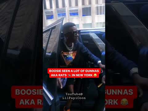 Boosie now seeing about 3 Gunnas in NYC 😂