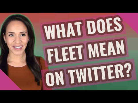 What does fleet mean on twitter?