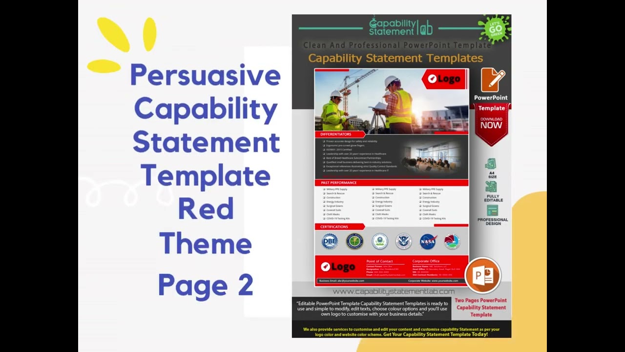 Persuasive Capability Statement Template Animated