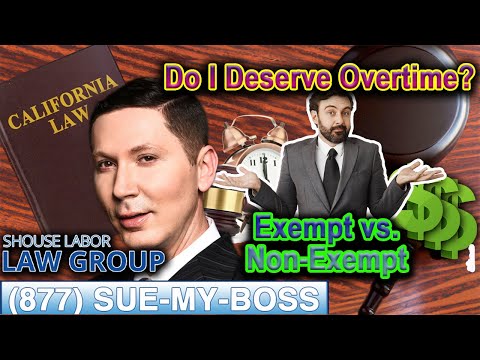 Overtime Exemptions -- Exempt vs. Non-Exempt Employees