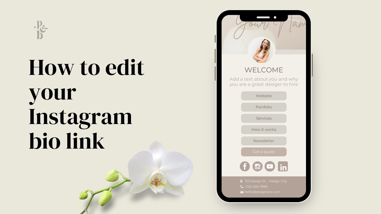 How to edit your Instagram Bio Link template