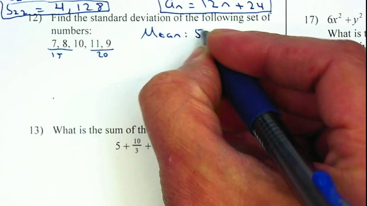 Alg2   Chapter 12 Practice Test Open Response Project Part 3