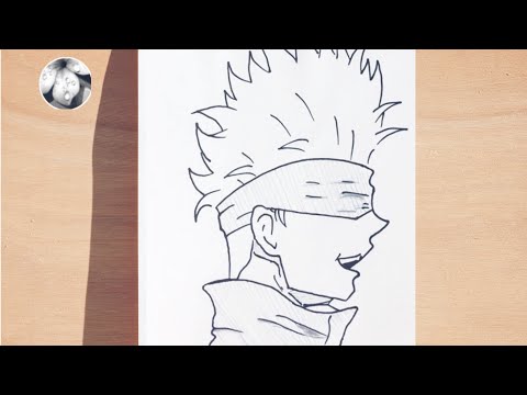 Easy Anime side face drawing/ Anime character drawing step by step/ How to draw anime boy face
