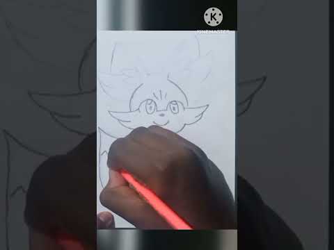 Pokemon fennekin drawing😍💥